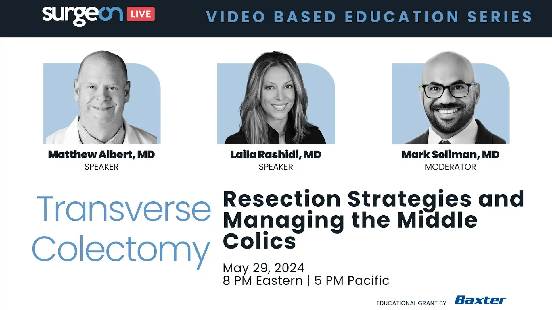 Colorectal Video Based Education Series - Transverse Colectomy ...
